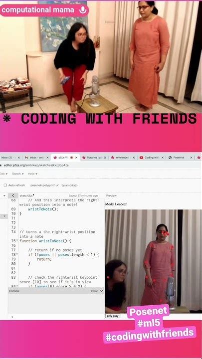 Posenet Experiments With Music On P5js Youtube