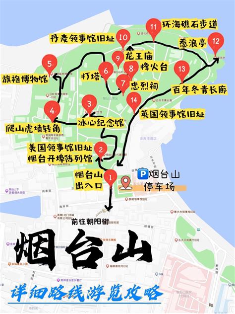 福州烟台山游览路线图 抖音