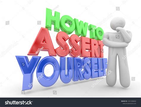 How Assert Yourself Thinker Bold Confidence Stock Illustration 1031390692 Shutterstock