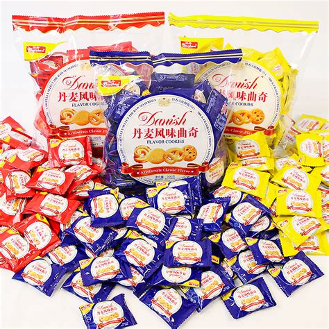 丹麦风味曲奇饼干单独小包装袋小吃零食大礼包早餐休闲食品小饼干虎窝淘