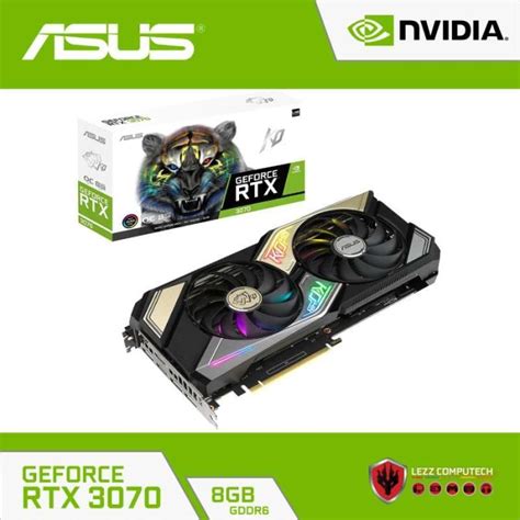 Jual ASUS KO GeForce RTX 3070 V2 OC Edition 8GB GDDR6 With LHR Di Seller Lezz Computech Ancol