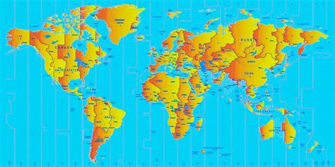 World Time Zones Interactive Map