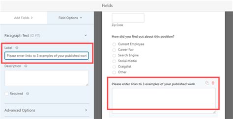 How To Make A Job Application Form In Wordpress 1 Click Template