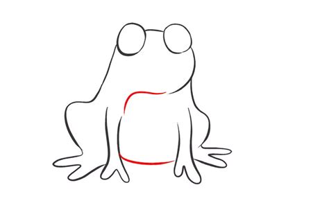 آموزش کشیدن نقاشی قورباغه بامزه ساده، قدم به قدم و تصویری
