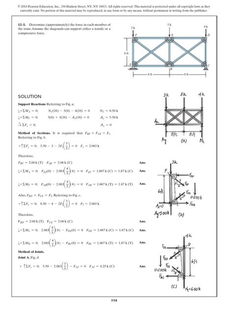 Structural Analysis Sm 10th Edition Pdf Structural Analysis Truss