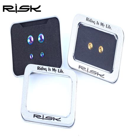 Risk 로드 산악 자전거 유압 디스크 브레이크 볼트 분리 통합 오일 마스터 실린더 레버 고정 나사 2 개 4 개 순환