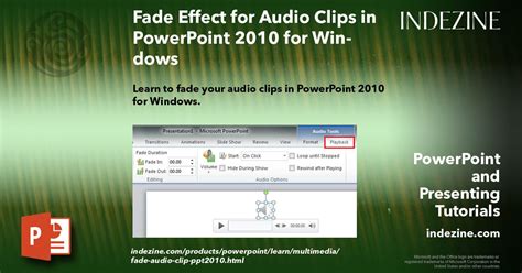 Fade Effect For Audio Clips In PowerPoint For Windows