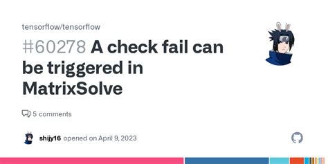 A Check Fail Can Be Triggered In Matrixsolve · Issue 60278