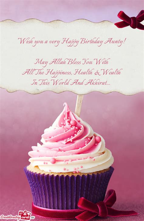 Wish You A Very Happy Birthday Aunty Free Cards