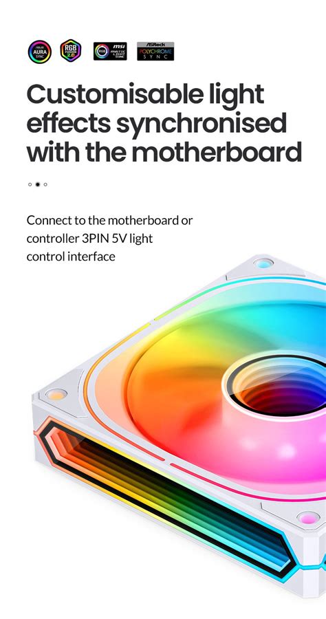 Jonsbo Fr Wr Reverse Pack Mm Case Fan Reverse Blade H Mm Argb Infinity Mirror