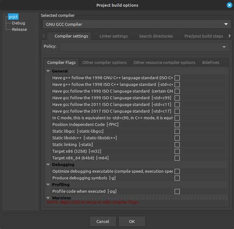 C Ошибка при компиляции кода в Codeblocks в Linux Error Ld