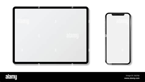Device Screen Mockup Set Of Smartphone Tablet Laptop And Monitor