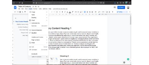 How To Create A Clickable Table Of Contents In Google Docs