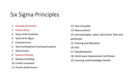 Six Sigma Principles Pdf