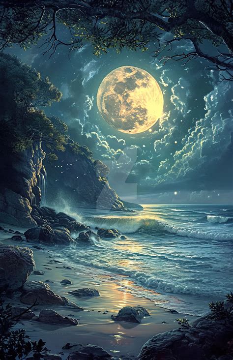 Moonlit Ocean Dreams By Odysseyorigins On Deviantart