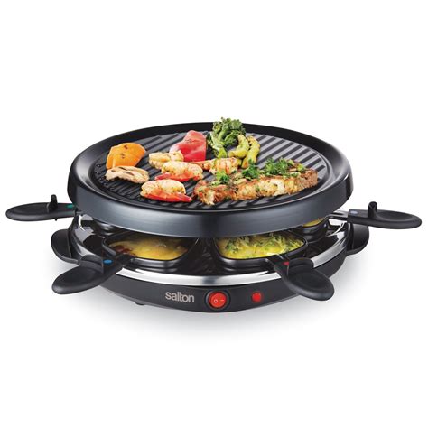 6 Person Electric Tabletop Party Grill And Raclette Collections Etc