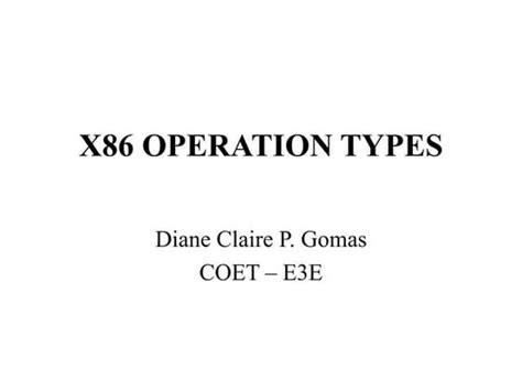 8086 Microprocessor Instruction Set Pdf