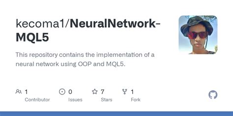 Github Kecoma1neuralnetwork Mql5 This Repository Contains The Implementation Of A Neural