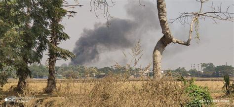 ရွှေဘိုမြို့နယ်ရှိ တင့်တယ်ကျေးရွာနှင့် ကျောက်မြင့်ကျေးရွာကို စစ်တပ်က ရွာလုံးကျွတ် မီးတင်ရှို့ ဖ