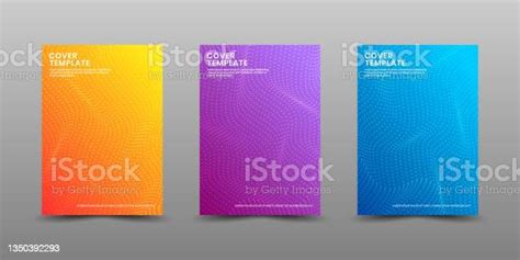 최소한의 커버 디자인 세트 추상 배경 은 요소 연례 보고서 카탈로그 배너 전단지 저널 등을 사용하기위한 미래의 기하학적 스타일로 번들 컬러풀한 점파가 있는 커버 컬렉션 팩
