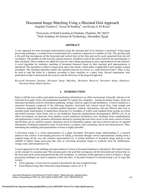 pdf document image matching using a maximal grid approach