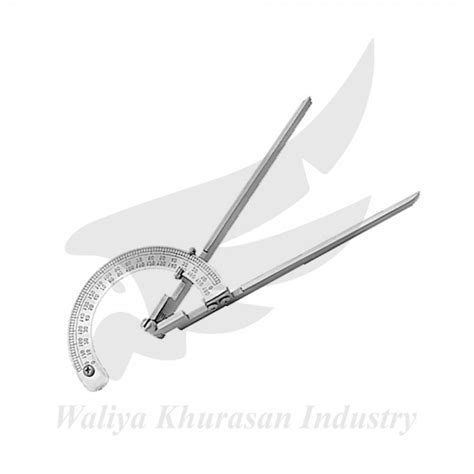 Stainless Steel Rotary Protractor Angle Gauge Machinist Measuring Tool 180 Degree Stainless