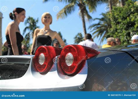 Ferrari F40 Tail Lights Detail Shot Editorial Photo 214409113