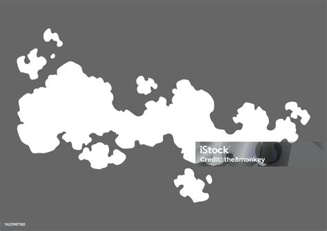 연기 구름 아이콘입니다 퍼프 또는 증기 구름의 벡터 특수 효과 화재 폭발 스모그 또는 연기 먼지 또는 증기 템플릿 만화책의 만화 디자인 흰색 요소 격리에 대한 스톡 벡터