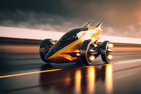 A Futuristic Vehicle Created Using Generative Ai Stock Image Image Of Daytime Futuristic