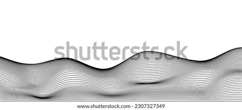 Wavy Black Lines Background Curve Thin Stock Vector Royalty Free 2307327349 Shutterstock