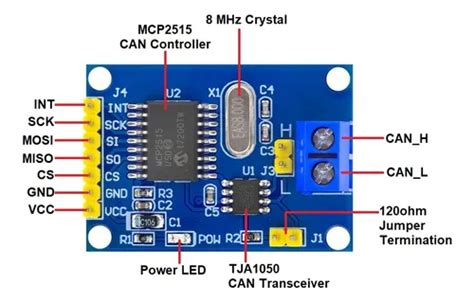 Modulo Can Bus Mcp2515 Tja1050 Obdii Serve Para Arduino Mebuscar Brasil