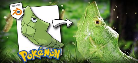 Make Realistic Pokemon Using Blender Metapod Blendernation