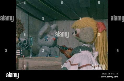 S Puppet Theater Treehouse Instrument Hangs On Wall Mouse Talks