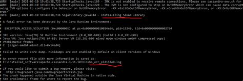 Cassandra Windows 10 Access Violation Stack Overflow