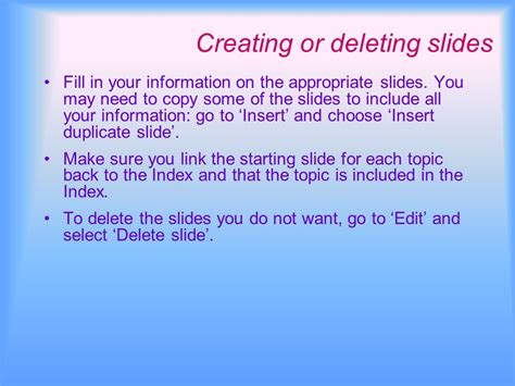 This Slide Is An Introduction Only When You Have Finished Go To Edit And Choose Delete