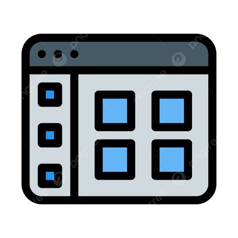 Grid View Layout Windows Application Internet Design View PNG And Vector With Transparent