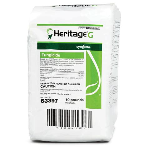 The Landscaper Store — Heritage G Turf Fungicide 10 Lbs Granular Fungicide Azoxystrobin Fung
