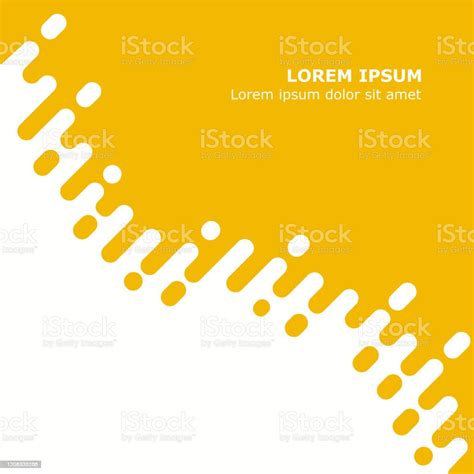 추상 노란색 겨자 둥근 선 대각선 하프 톤 흔들리는 전환 벡터 배경 일러스트레이션 검은색에 대한 스톡 벡터 아트 및 기타 이미지