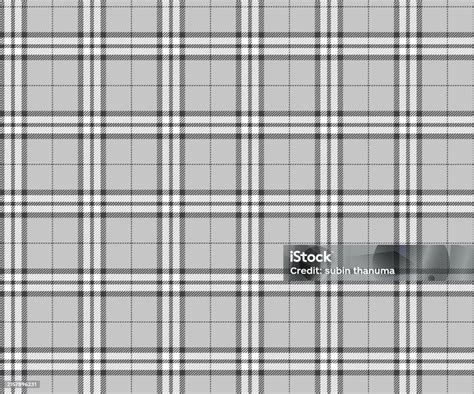 격자 무늬 직물 패턴 회색 흰색 검정색 섬유 및 의류 스커트 바지 또는 장식용 직물 디자인에 대한 이음새가 없습니다 벡터