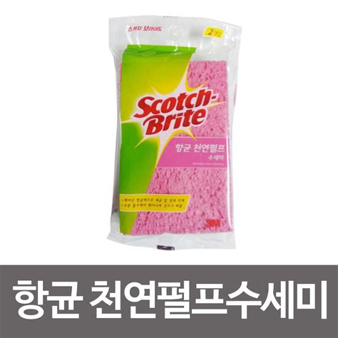 3m 스카치 브라이트 항균 천연펄프 수세미 2개입 홈플러스 익스프레스