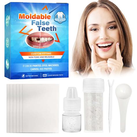 Moldable False Teeth Repair Kit Dental Glue For Missing And Broken Teeth Regain Your Smile In