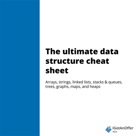 data structures cheatsheet the ultimate data structure cheat sheet arrays strings linked