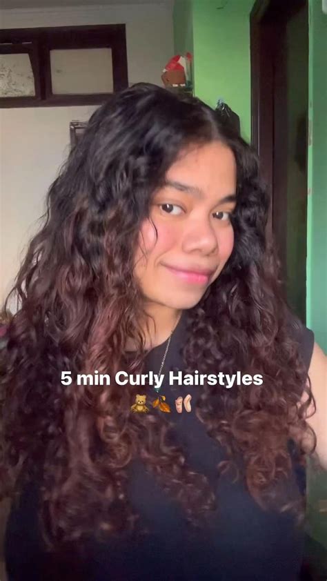 Fall Inspired Curly Hairstyles Easy 5 Min Hairstyle Curly Hair