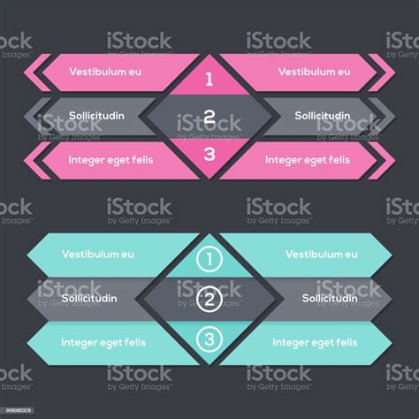 화살표와 인포 그래픽 템플릿입니다 3 단계와 귀하의 비즈니스 프레 젠 테이 션에 대 한 부분 0명에 대한 스톡 벡터 아트 및 기타 이미지 Istock