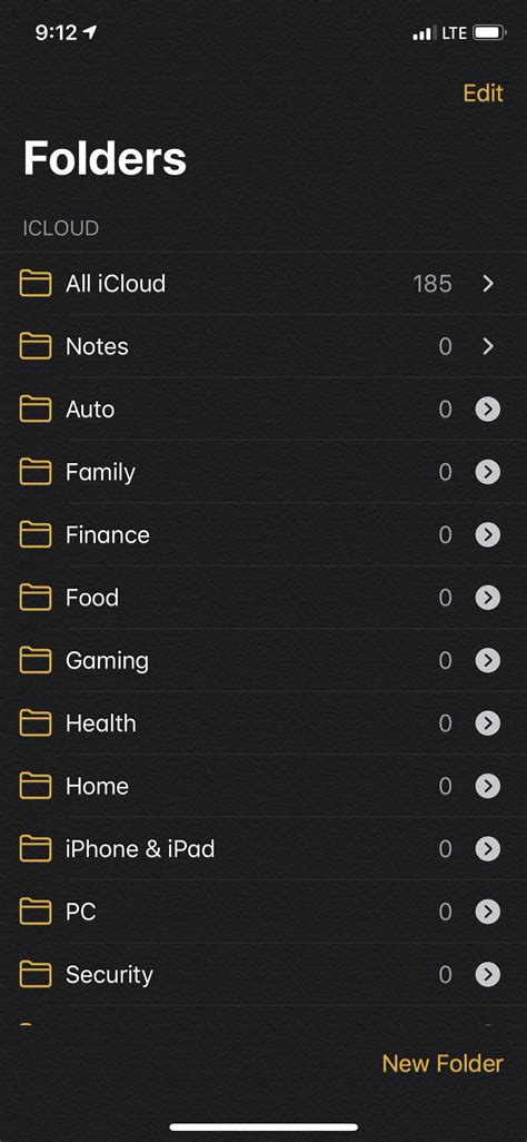 Question Regarding Nested Folders In The Notes App Ios 13 Ios