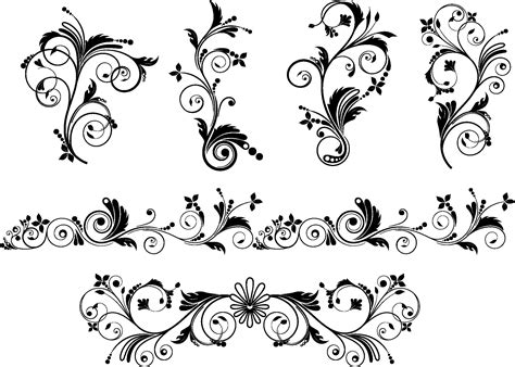 Curl Flourish Vector Art Free Vector Cnc File