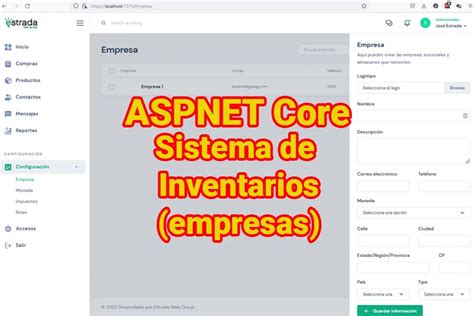 Código Fuente Del Sistema De Inventarios Con Aspnet Core Módulo