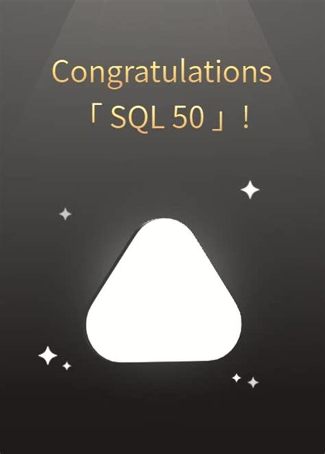 🎯 leetcode top 50 sql interview questions badge unlocked 💪 more… juhi v