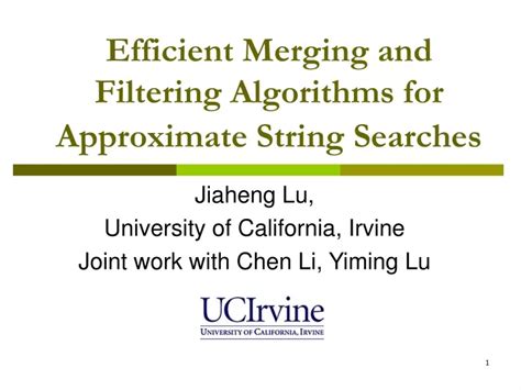 Ppt Efficient Merging And Filtering Algorithms For Approximate String