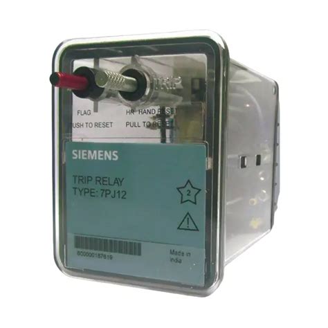 Buy Siemens Trip Relay With Hand Reset Contact With Flag 110 V Dc 4no 1nc 7pj1212 6eb01 0aa0